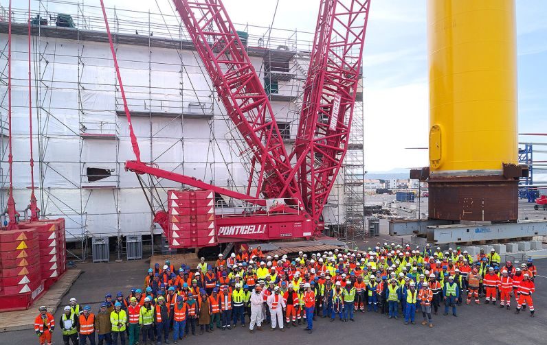 3e assemblage réalisé sur les flotteurs du projet Eolmed – Eolmed